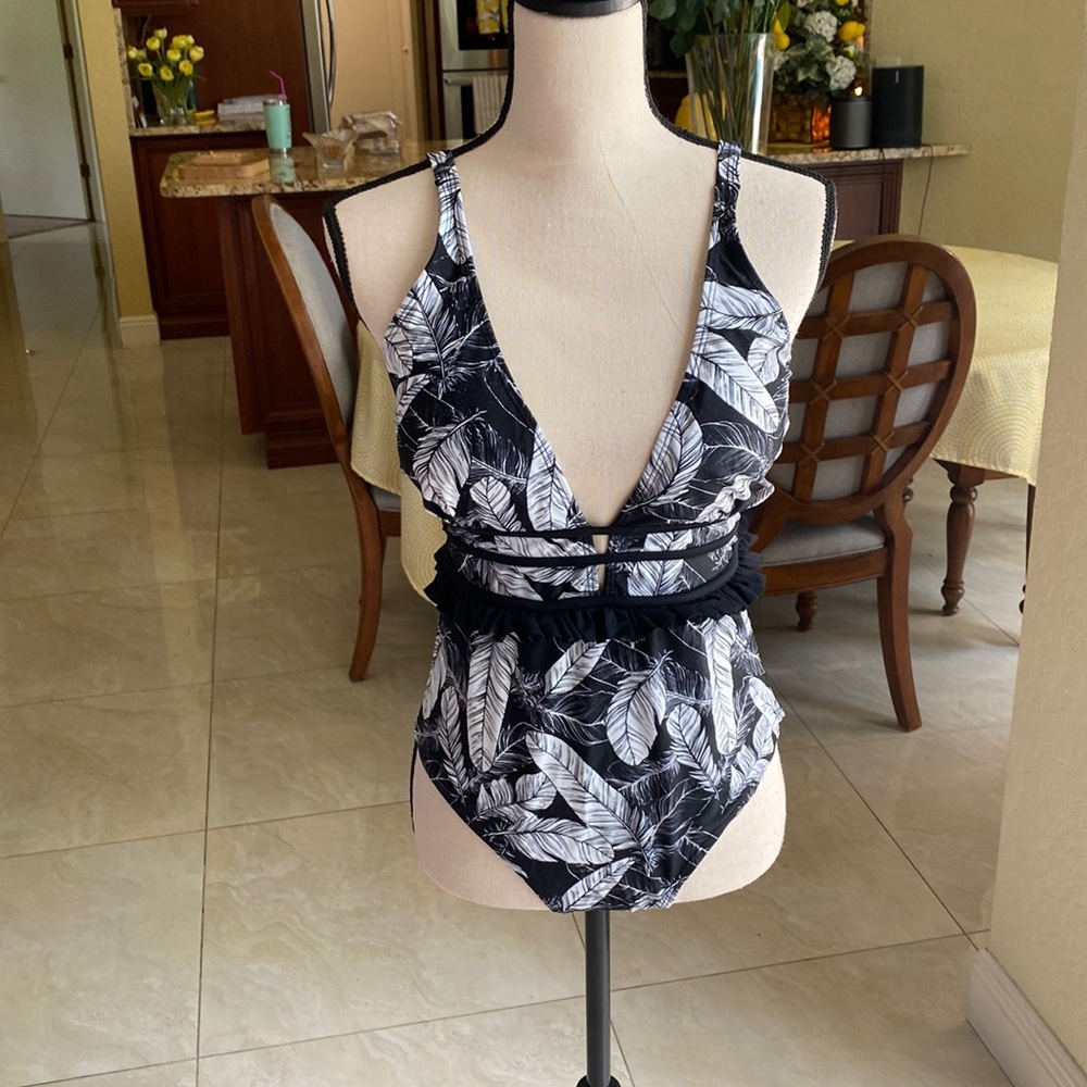 Nicole Miller One Piece Bathing Suit - Gem